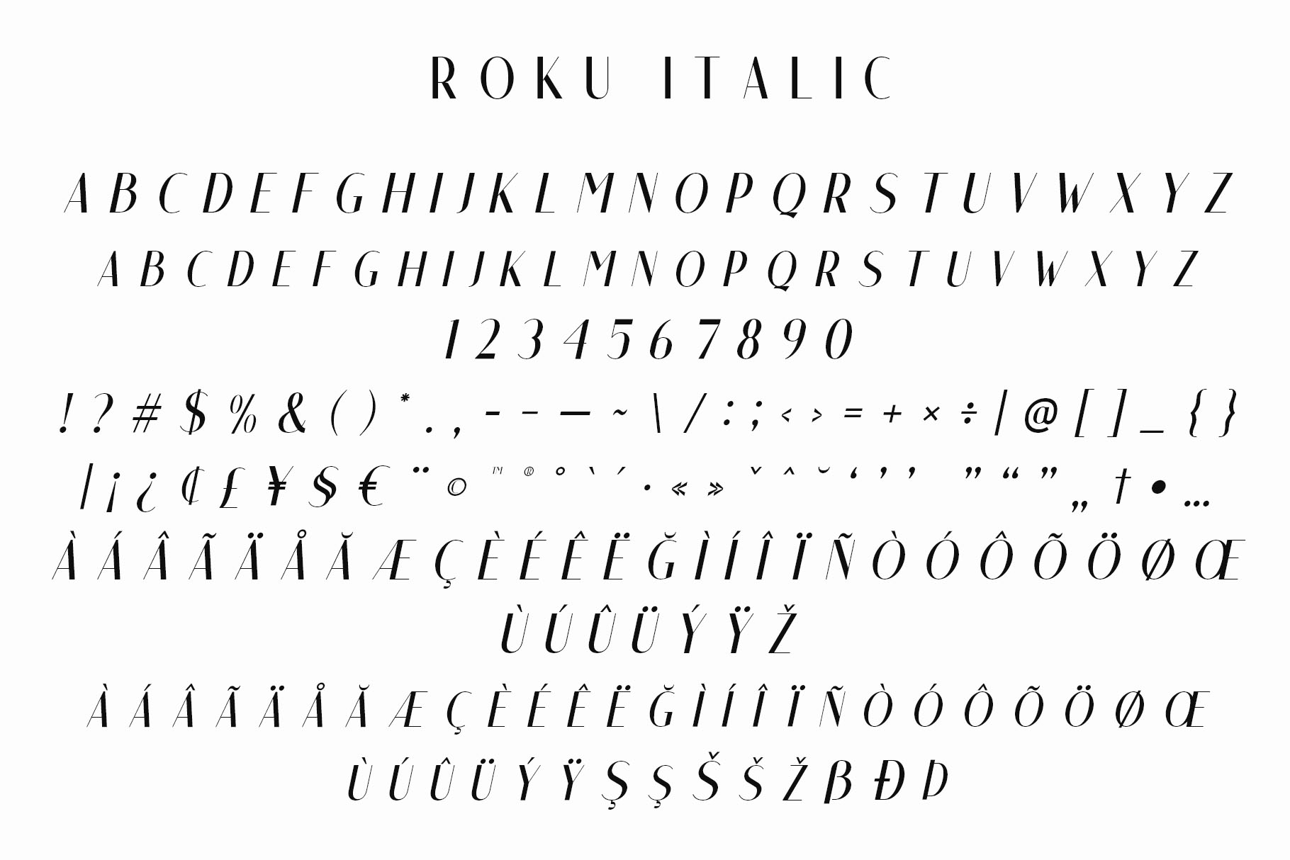 Roku - Modern Sans Serif, Fonts | GraphicRiver