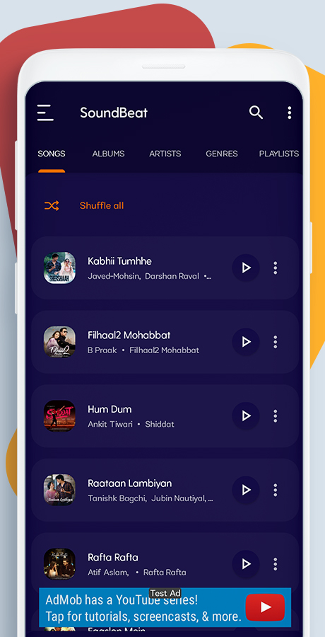 Sound Beat - Music Player - Android App with - Admob Ads by AndroidStore