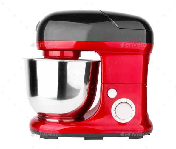 Food processor isolated on white background Stock Photo by pioneer111