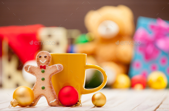 cup with gingerbread man Stock Photo by Masson-Simon | PhotoDune