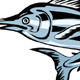 Blue Marlin Fish Jumping Retro, Vectors | GraphicRiver
