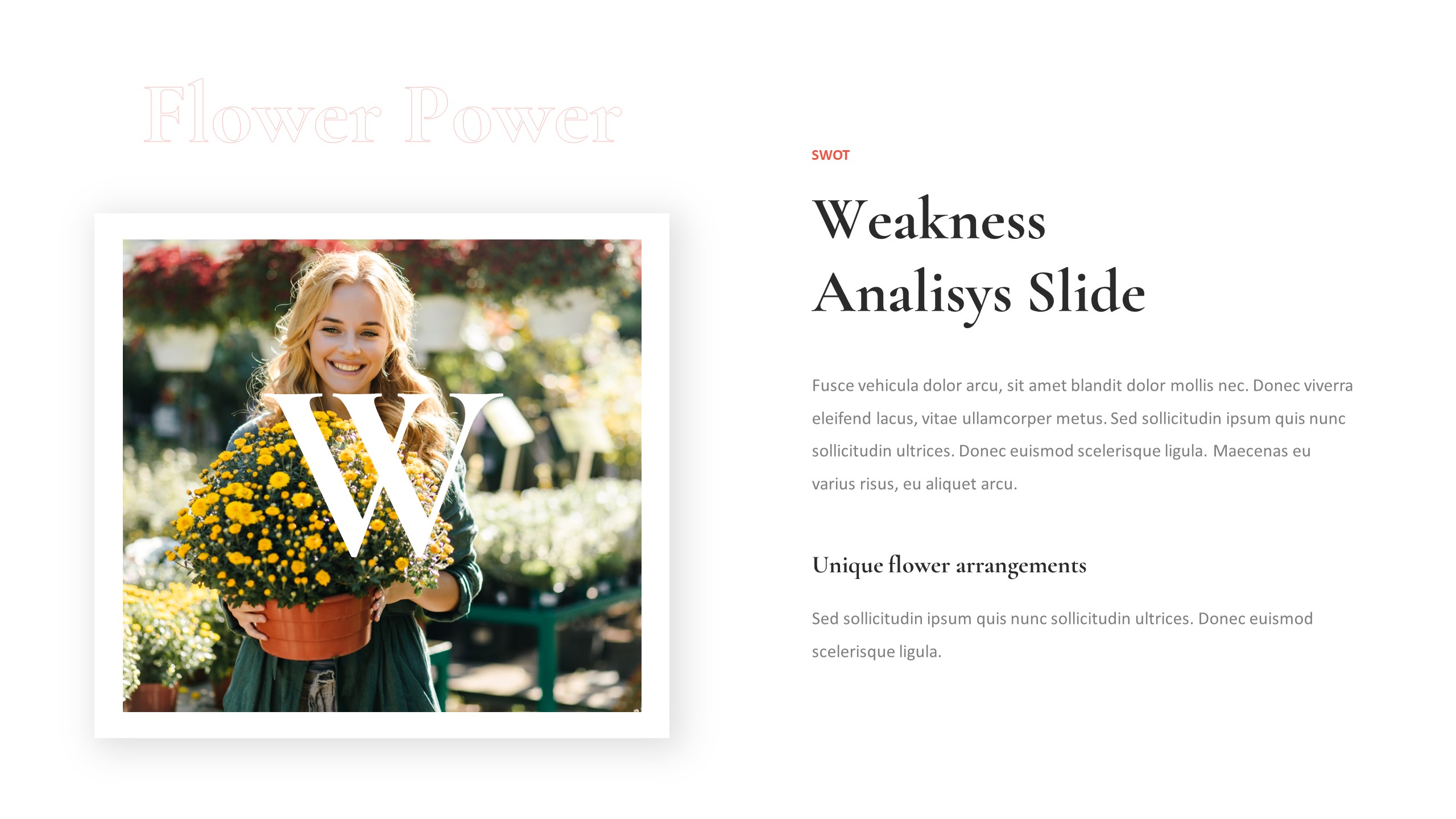 Aglonea - Florist & Flower Boutique Powerpoint Template, Presentation ...