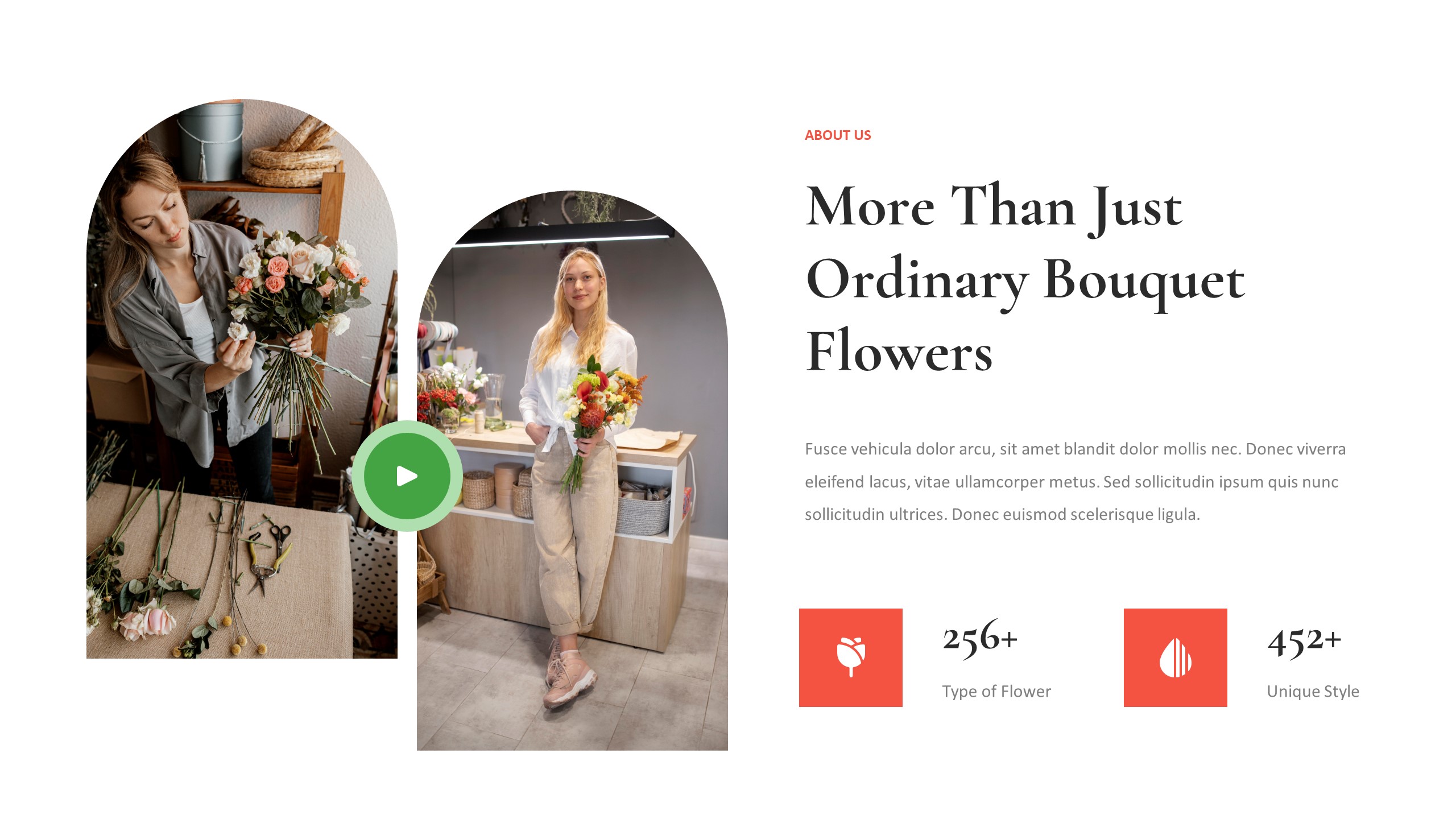 Aglonea - Florist & Flower Boutique Powerpoint Template, Presentation ...