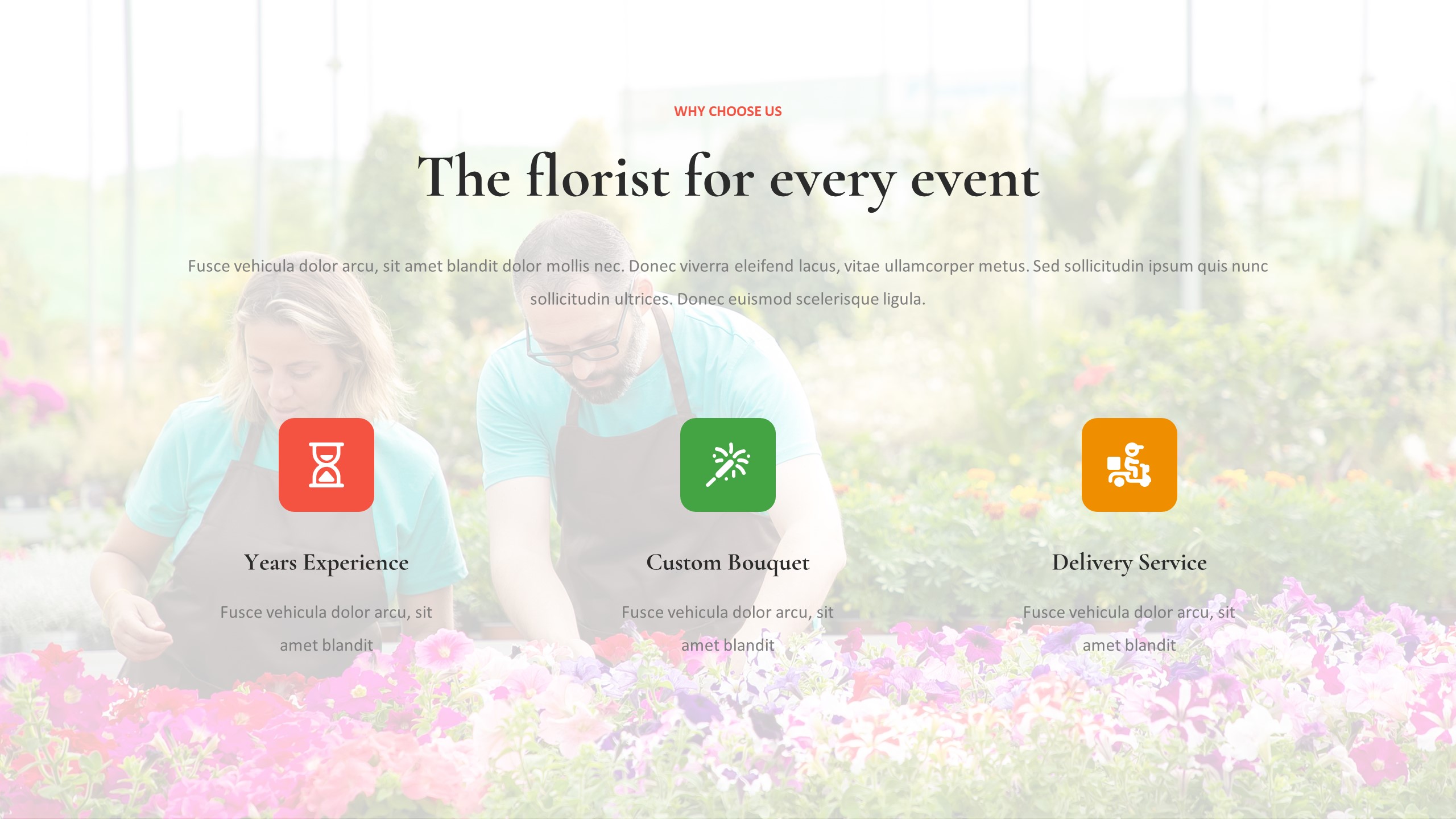 Aglonea - Florist & Flower Boutique Powerpoint Template, Presentation ...