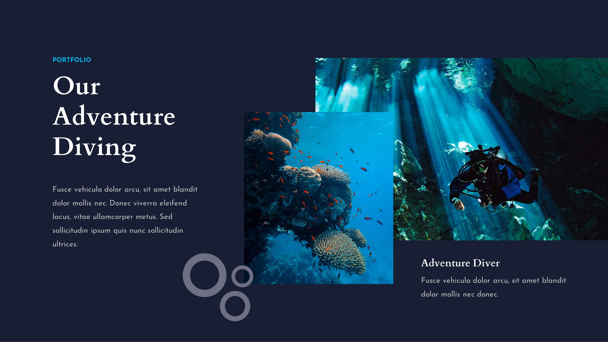 DIVELING - Scuba Diving & Surfing Powerpoint Template, Presentation ...