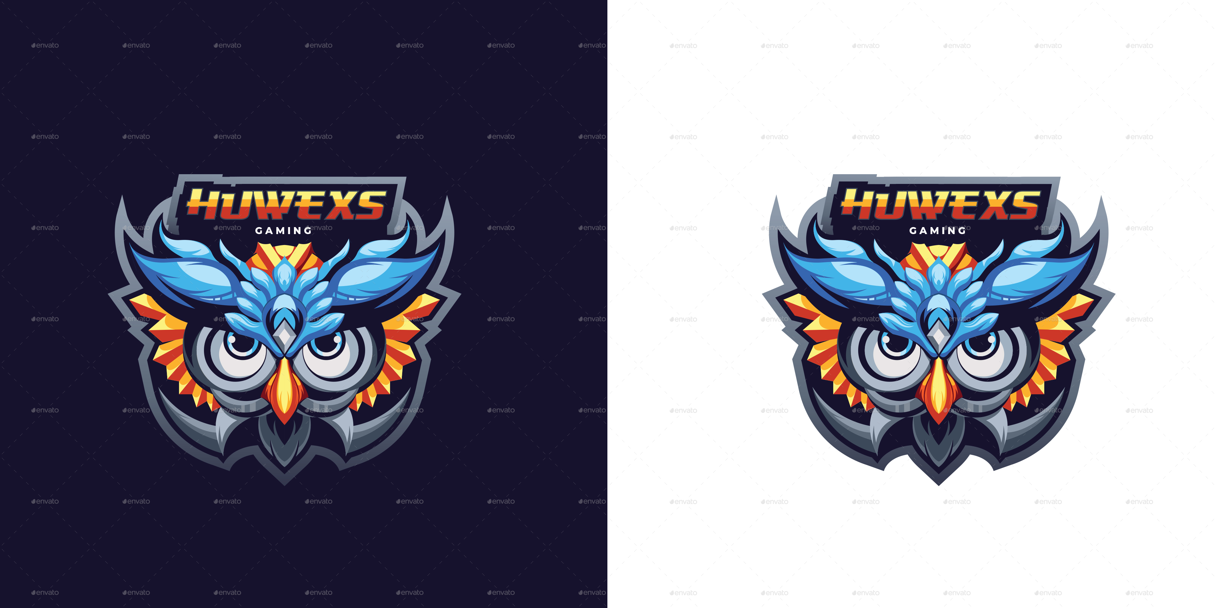 Owl Head Gaming Logo, Logo Templates | GraphicRiver