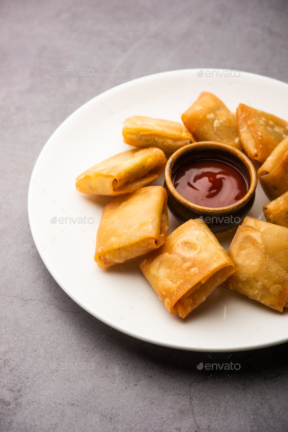 Chinese samosa square shape Stock Photo by stockimagefactory | PhotoDune