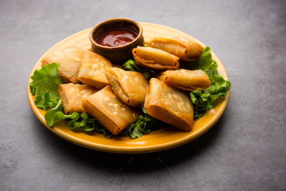 Chinese samosa square shape Stock Photo by stockimagefactory | PhotoDune