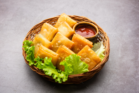 Chinese samosa square shape Stock Photo by stockimagefactory | PhotoDune