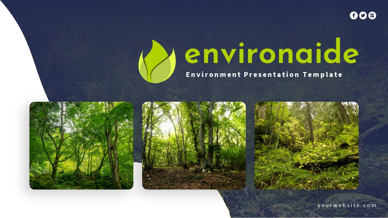 Environaide Environment Presentation Template, Presentation Templates