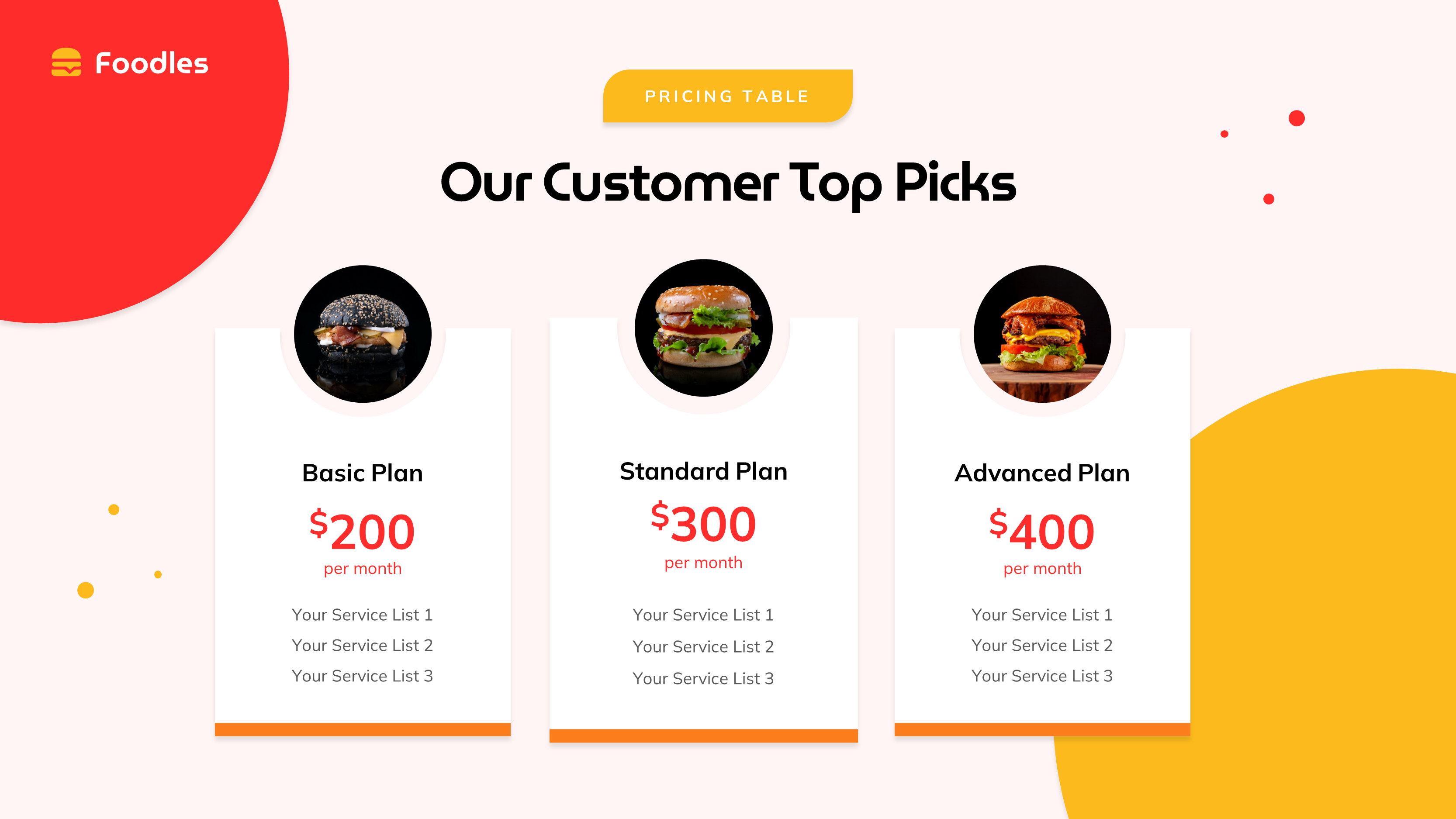 Foodles - Burger And Fast Food Google Slide Presentation Template ...