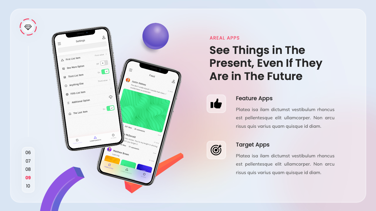 Areal - UI/UX Mobile Pitch Deck Google Slides Template, Presentation ...