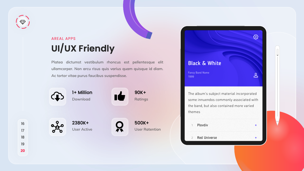 Areal - UI/UX Mobile Pitch Deck Google Slides Template, Presentation ...