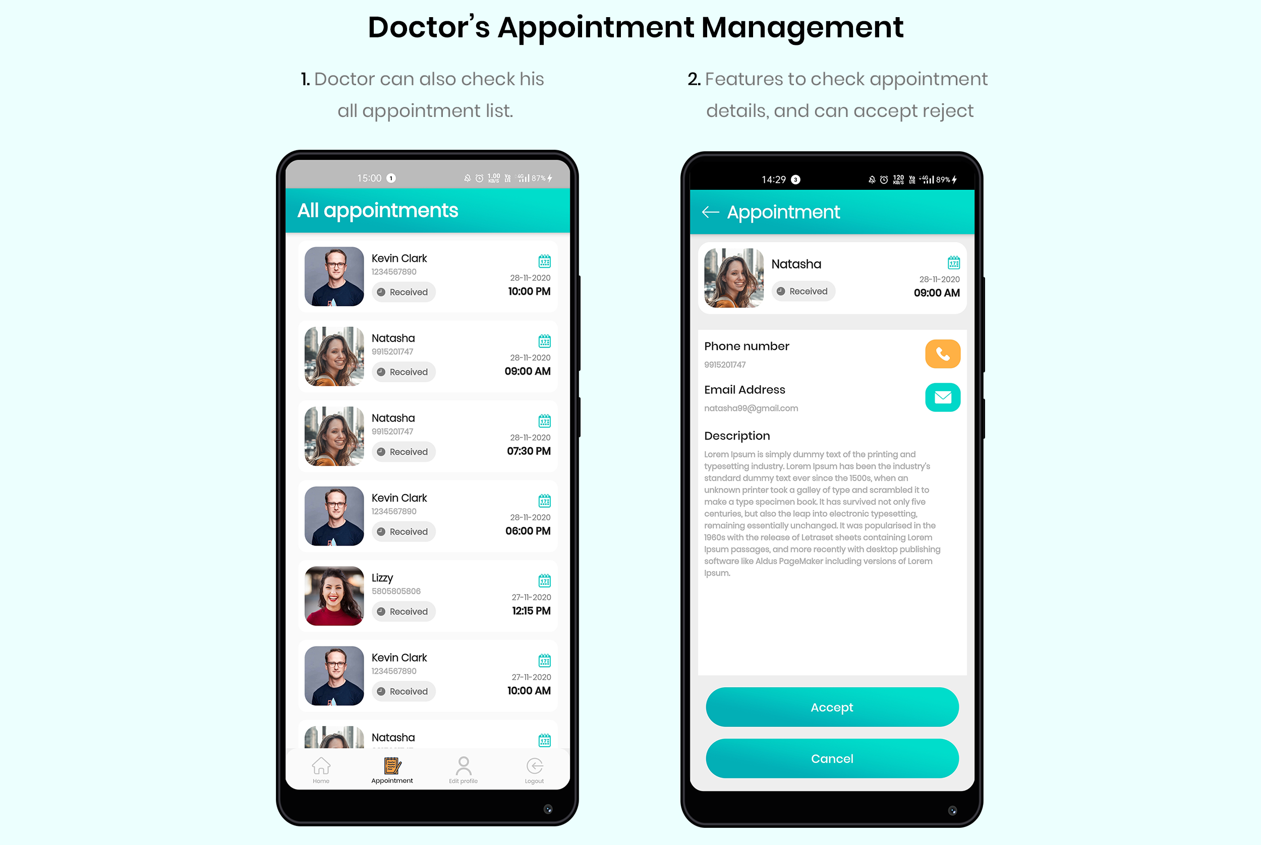 Doctor Finder - Appointment Booking With Time-slot app by FreakTemplate