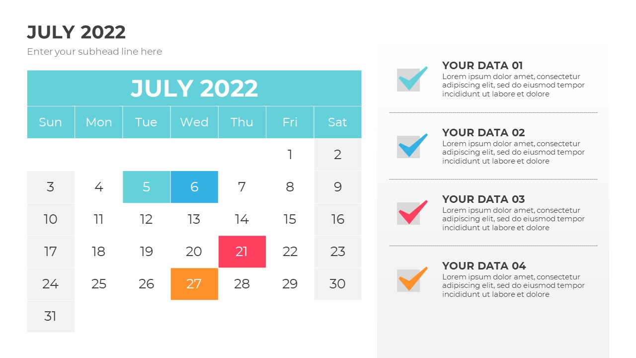 Calendar 2022 Google Slides Template, Presentation Templates | GraphicRiver