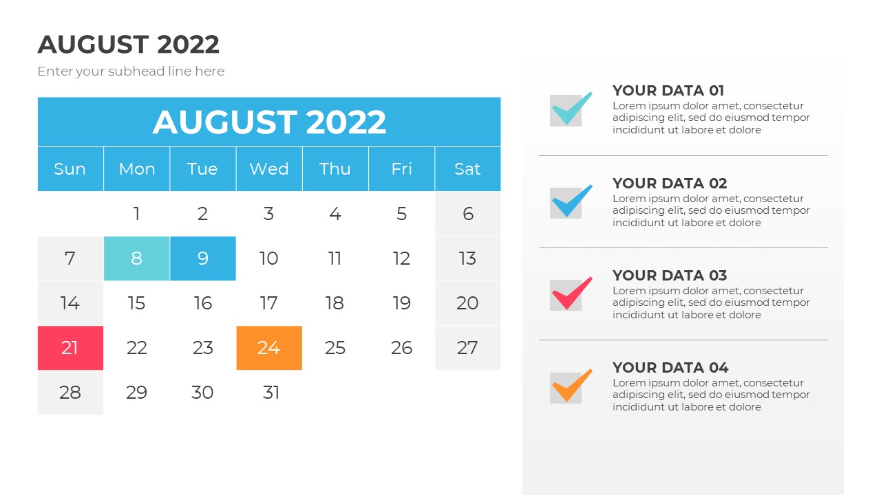Calendar 2022 Google Slides Template by CiloArt | GraphicRiver