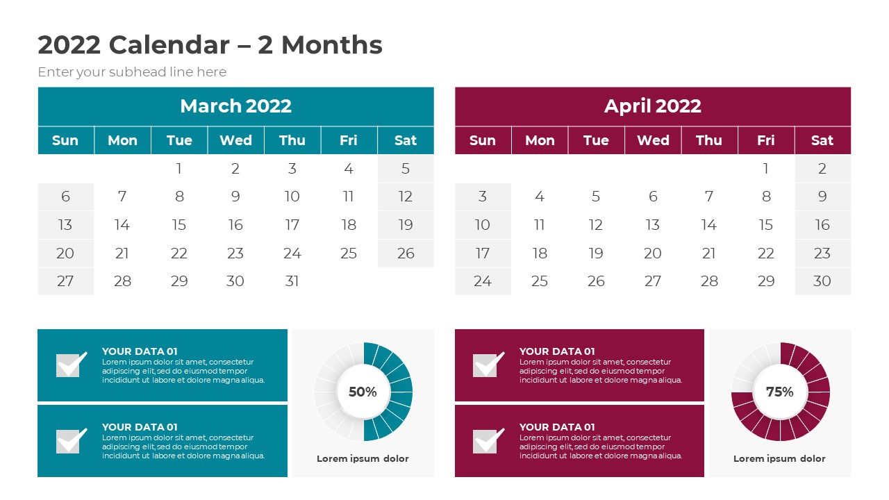 Calendar 2022 Google Slides Template, Presentation Templates | GraphicRiver