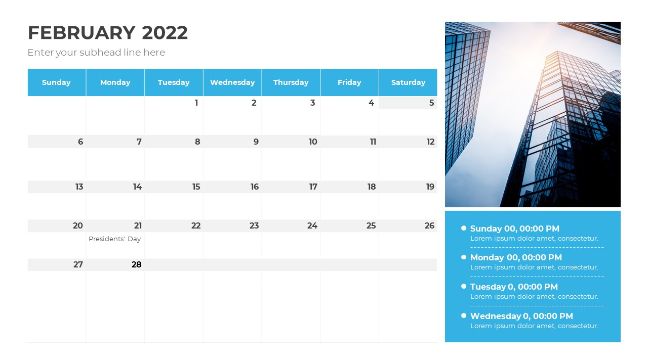 Calendar 2022 Google Slides Template, Presentation Templates | GraphicRiver