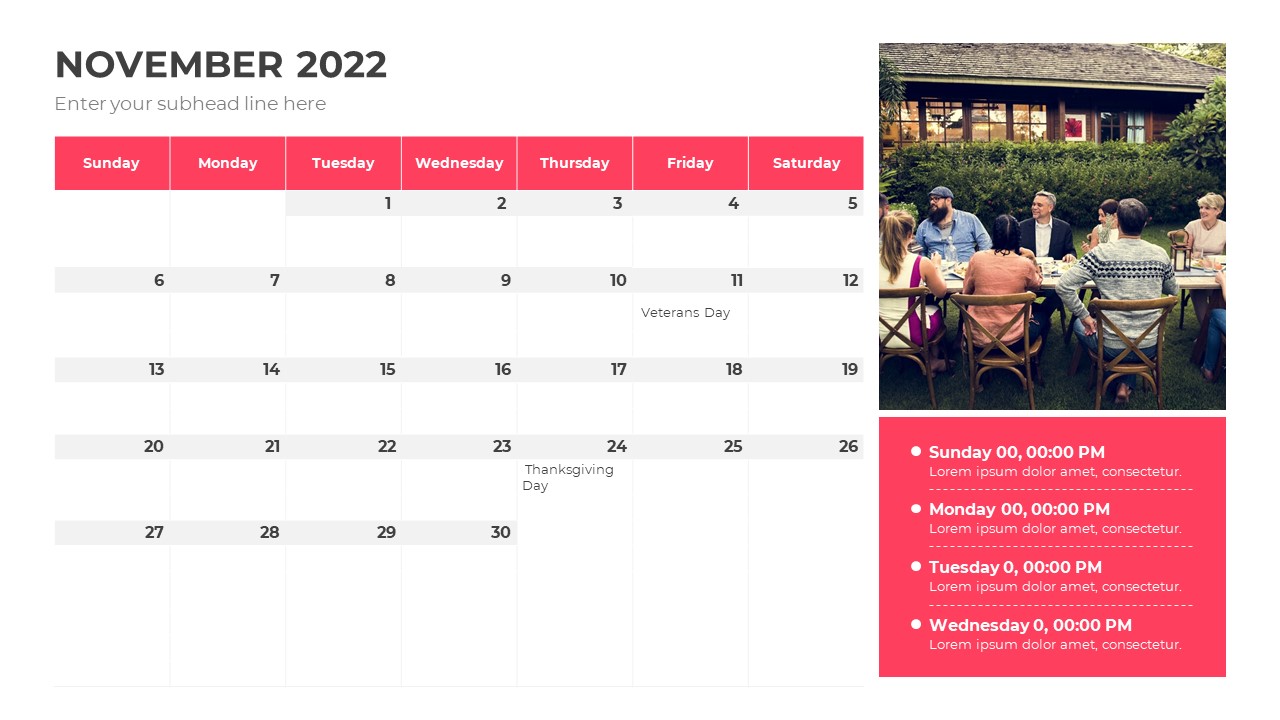 Calendar 2022 Google Slides Template, Presentation Templates | GraphicRiver