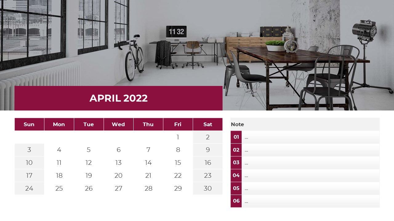 Calendar 2022 Google Slides Template, Presentation Templates | GraphicRiver