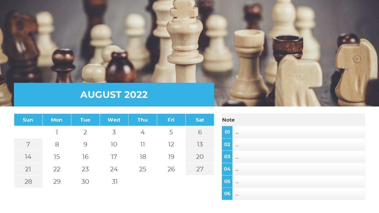 Calendar 2022 Google Slides Template, Presentation Templates | GraphicRiver