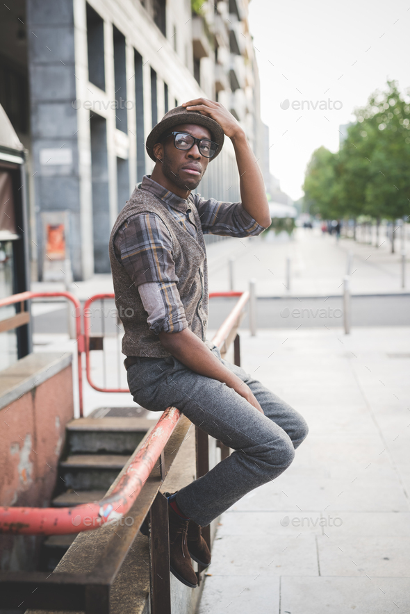 young black man outdoor Stock Photo by peus80 | PhotoDune