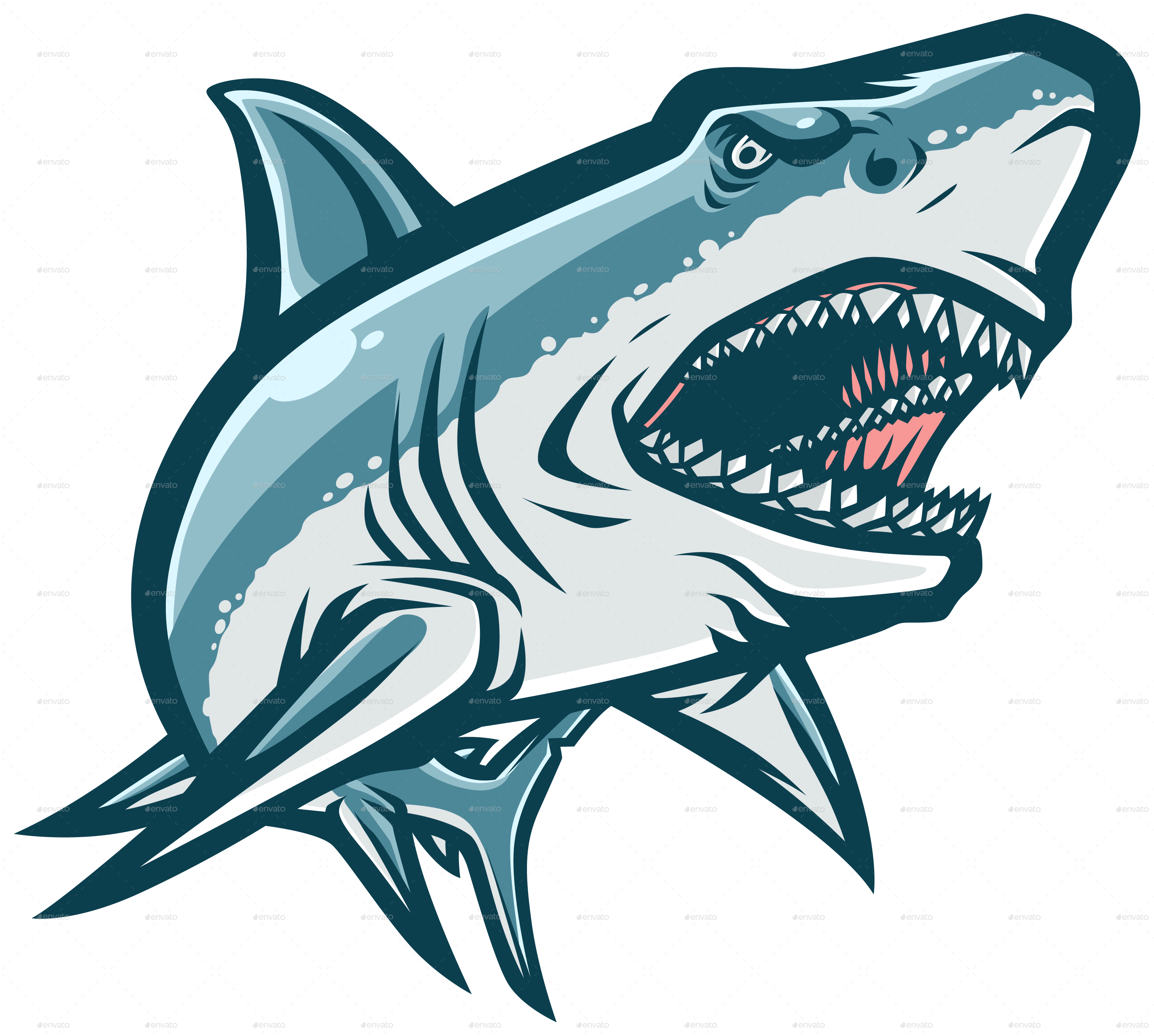 Shark Mascot Illustration for Esport, Vectors | GraphicRiver