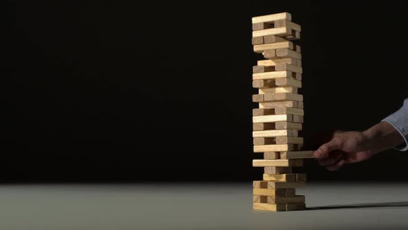 Block tower collapsing, Slow Motion, Stock Footage | VideoHive