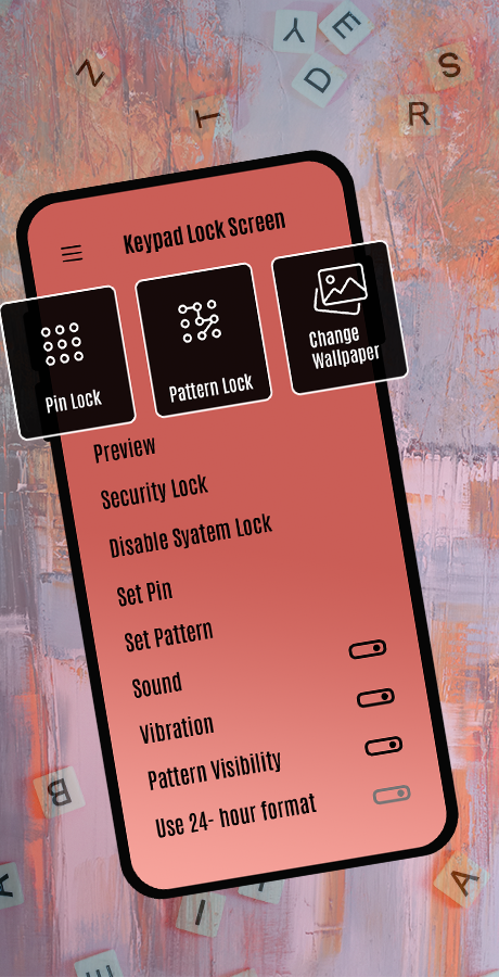 Keypad Lock Screen - Keypad Lock - Phone Secure - patterns Lock Screen ...