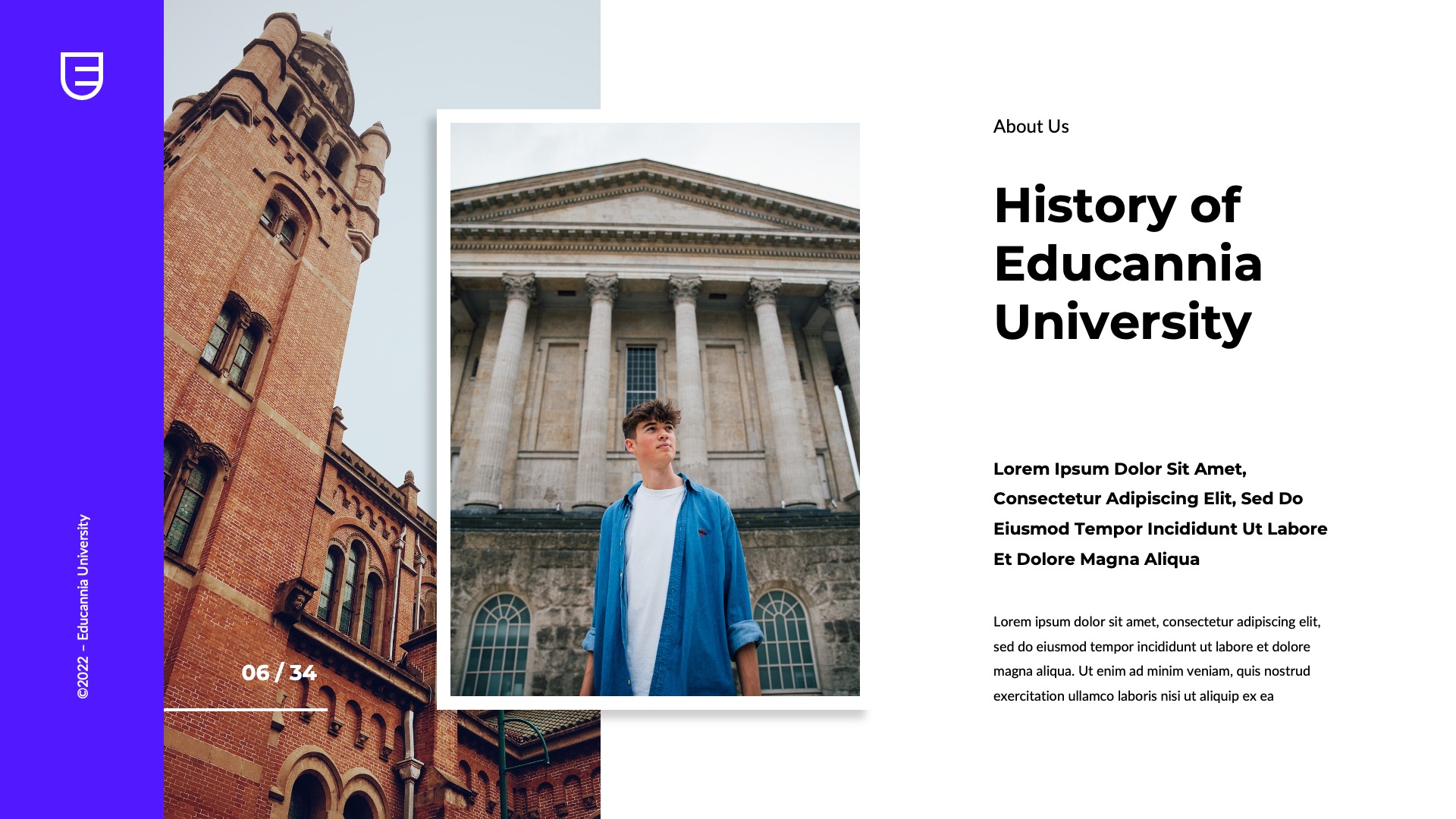 Educannia - University and Education Google Slides Template ...