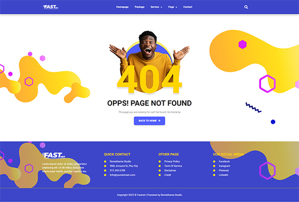 Fastnet - Broadband & Internet Elementor Pro Full Site Template Kit by ...