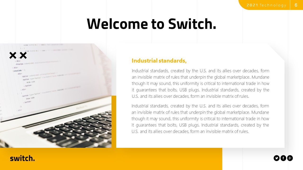 Switch Technology Presentation Template, Presentation Templates ...