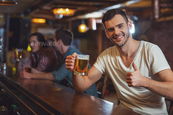 Men in pub Stock Photo by GeorgeRudy | PhotoDune