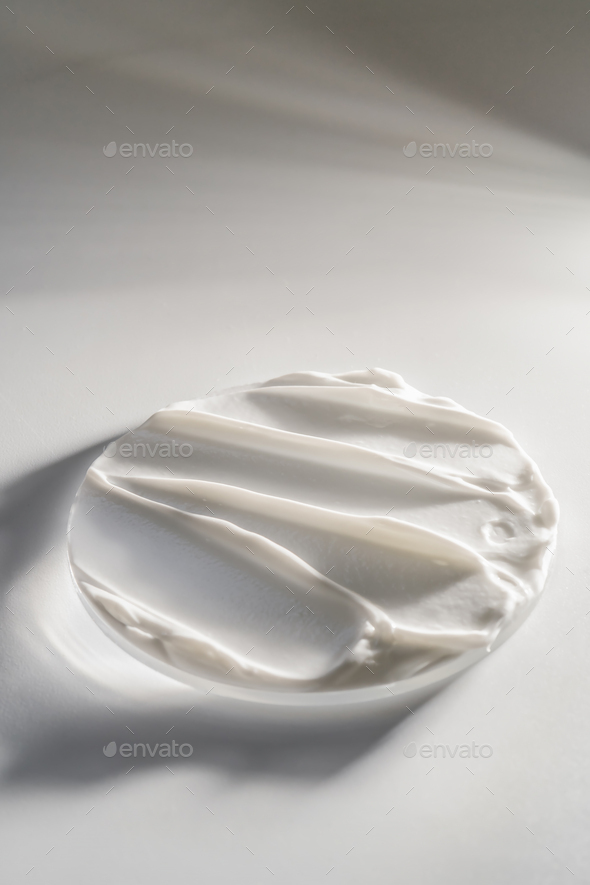 White cream texture on a white background. Stock Photo by marevgenna1985