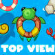 Top View Game - Turtle, Game Assets | GraphicRiver