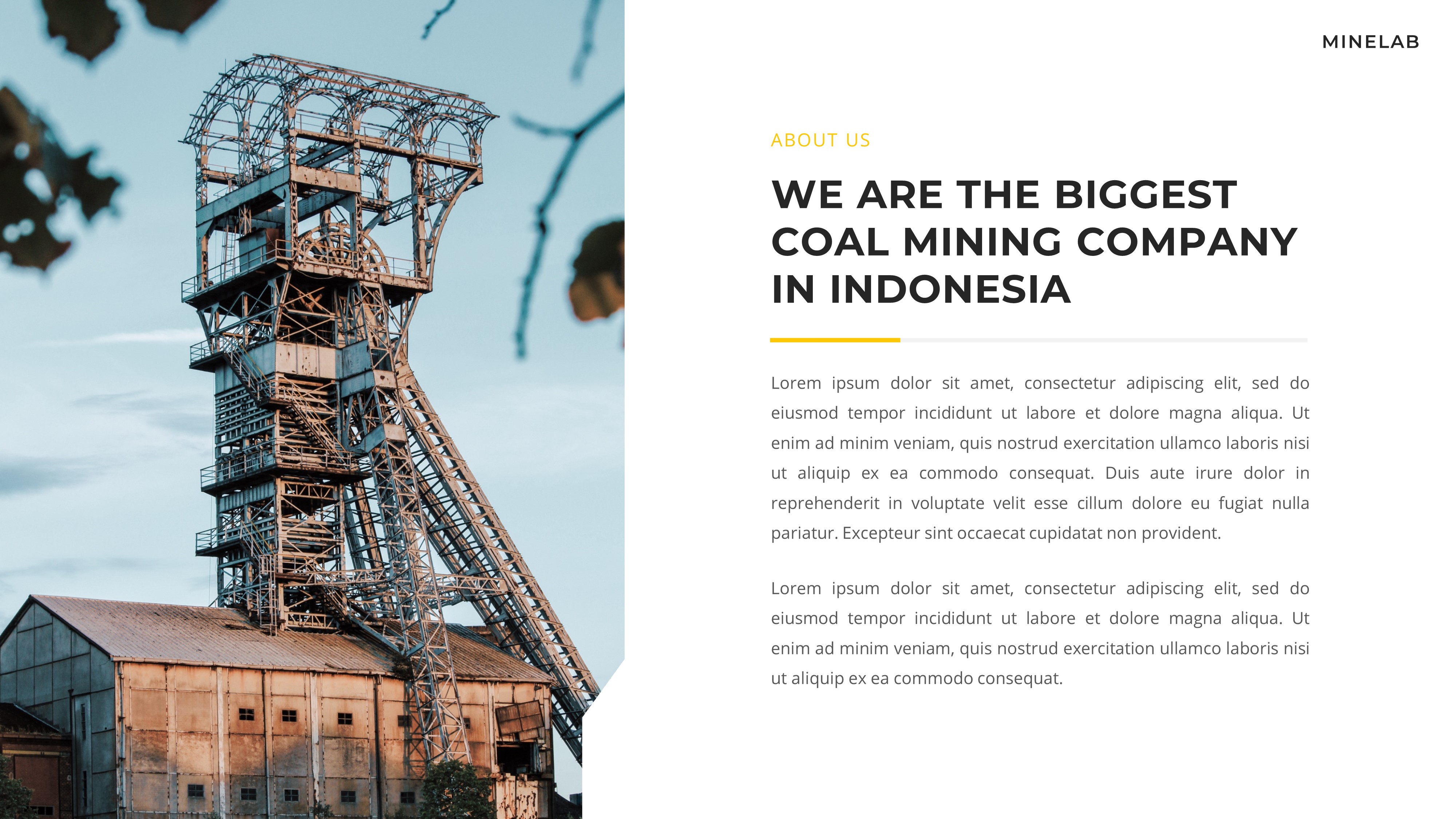 Minelab - Coal Mining PowerPoint Presentation Template, Presentation ...