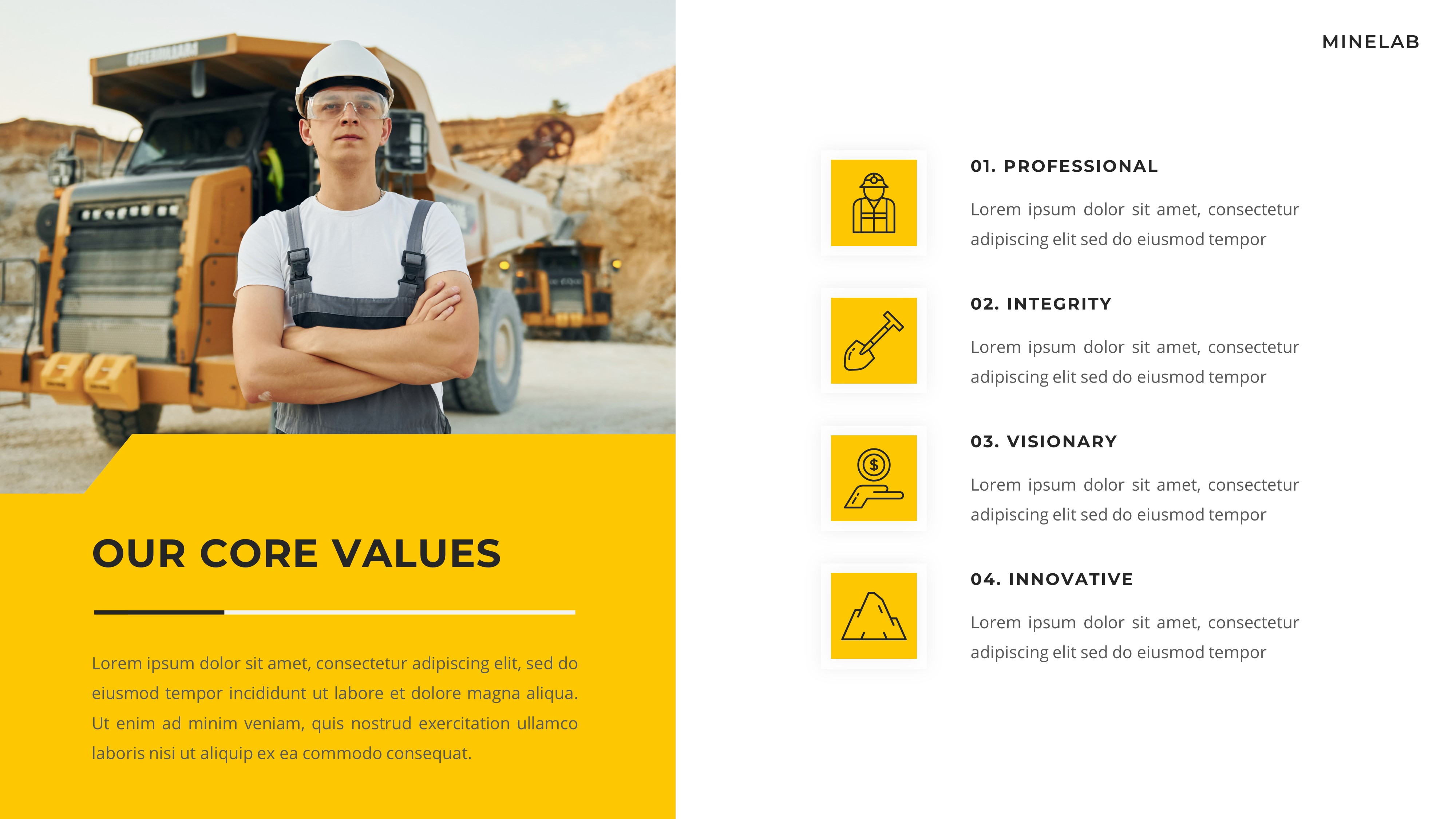 Minelab - Coal Mining PowerPoint Presentation Template, Presentation ...