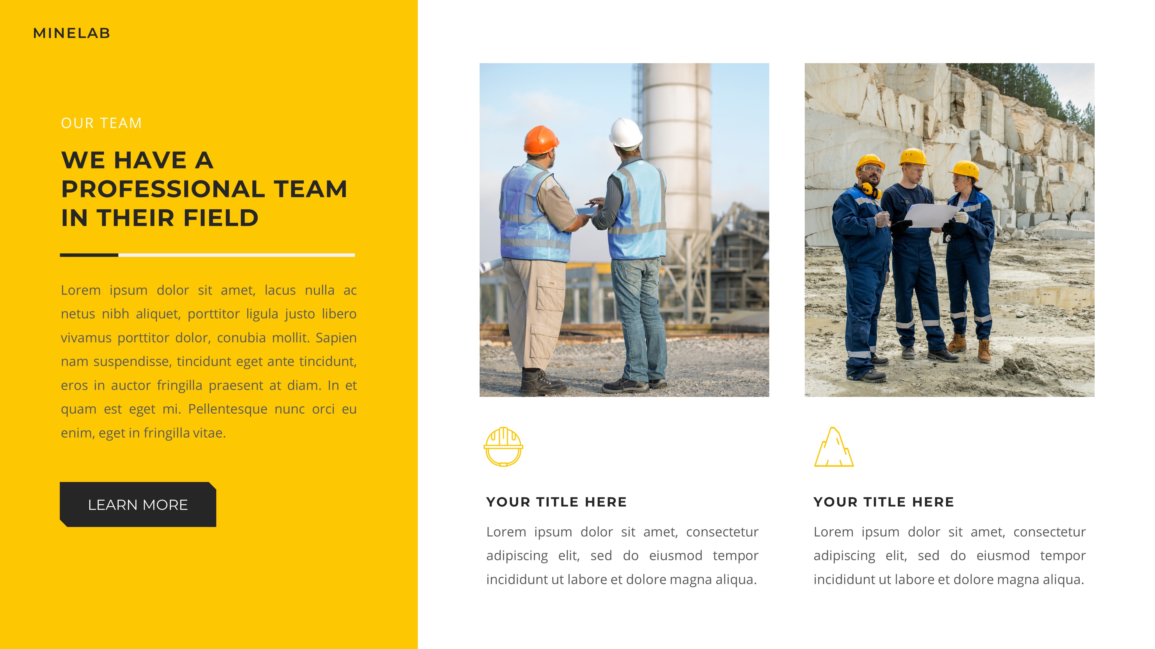 Minelab - Coal Mining PowerPoint Presentation Template, Presentation ...