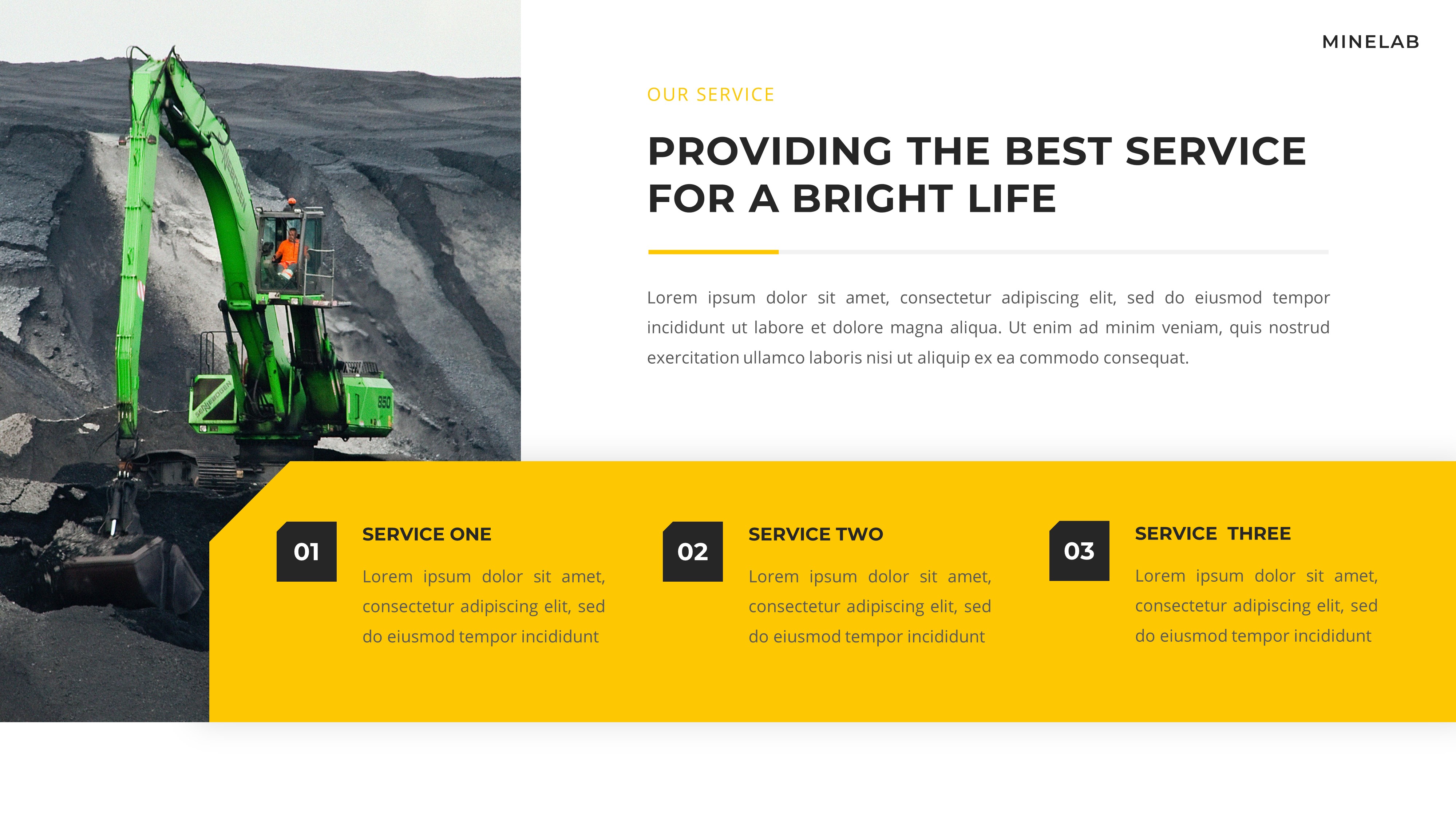 Minelab - Coal Mining PowerPoint Presentation Template, Presentation ...