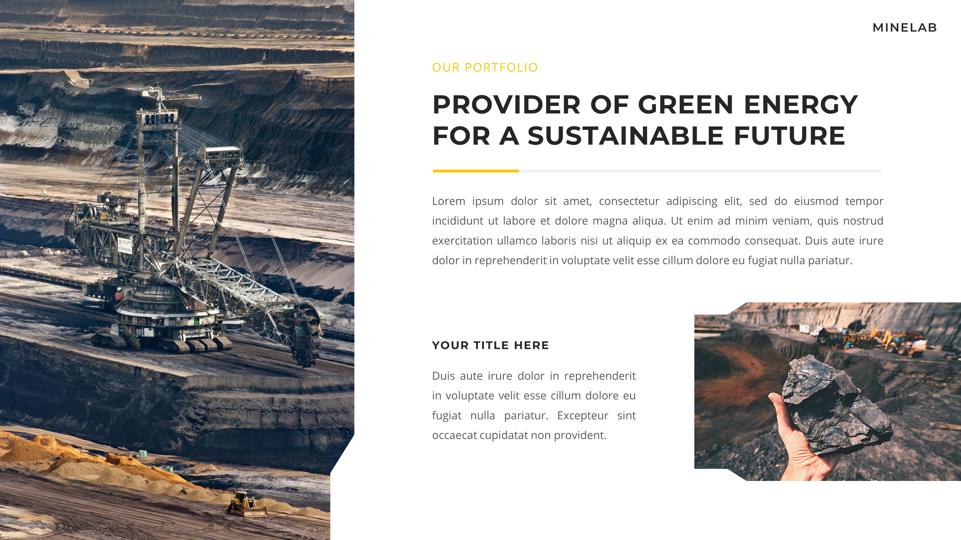Minelab - Coal Mining PowerPoint Presentation Template, Presentation ...