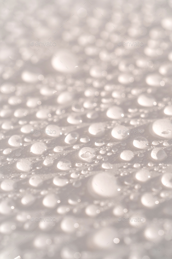 Lots of drops on a white background. Stock Photo by marevgenna1985