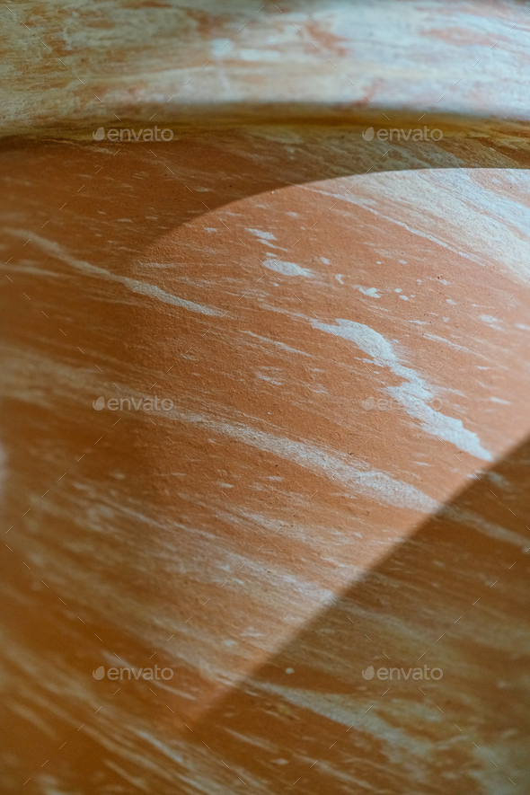 The texture of terracotta pots in close-up. Stock Photo by marevgenna1985