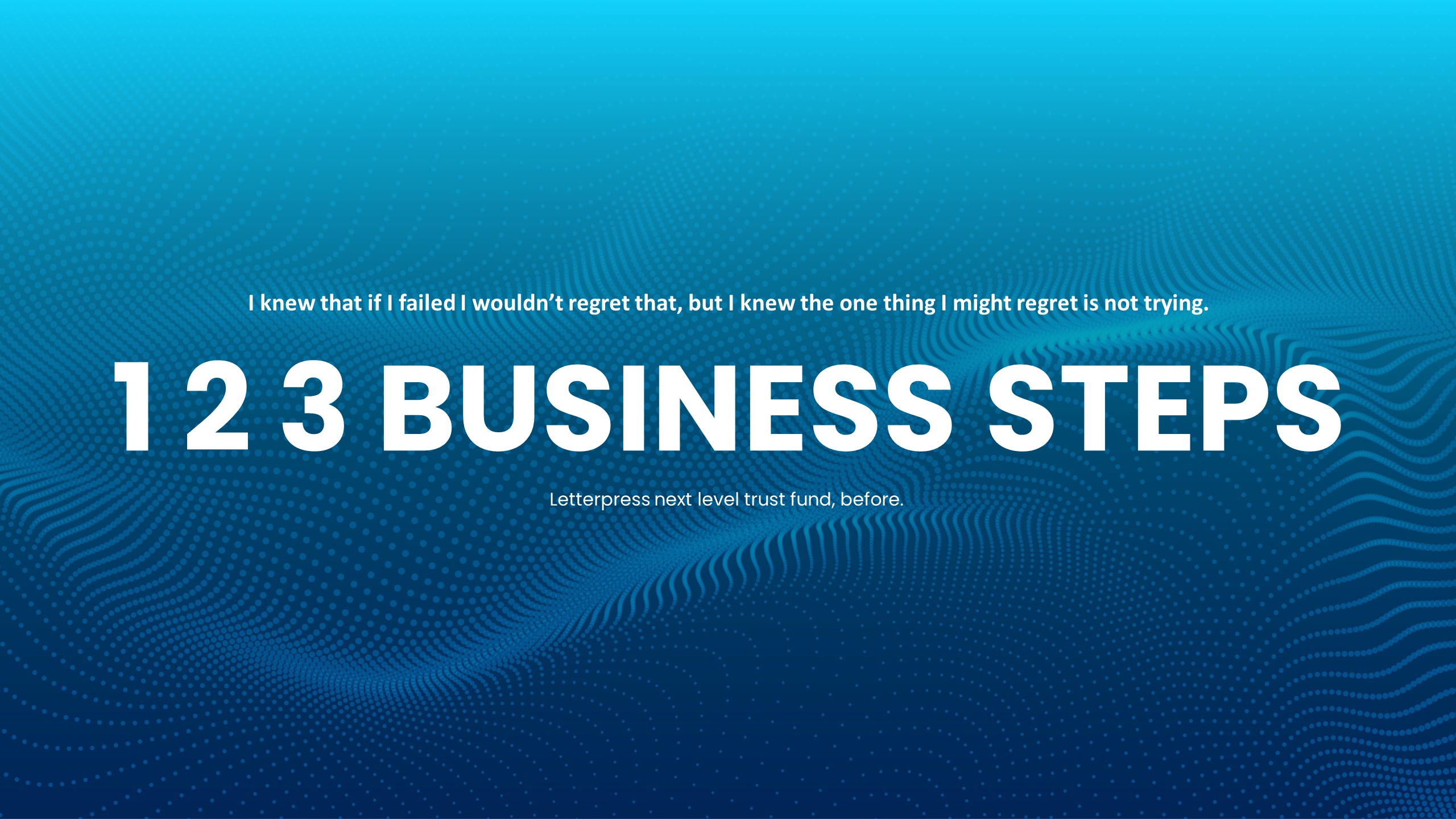 123 Business Steps - PowerPoint Infographics Slides, Presentation Templates