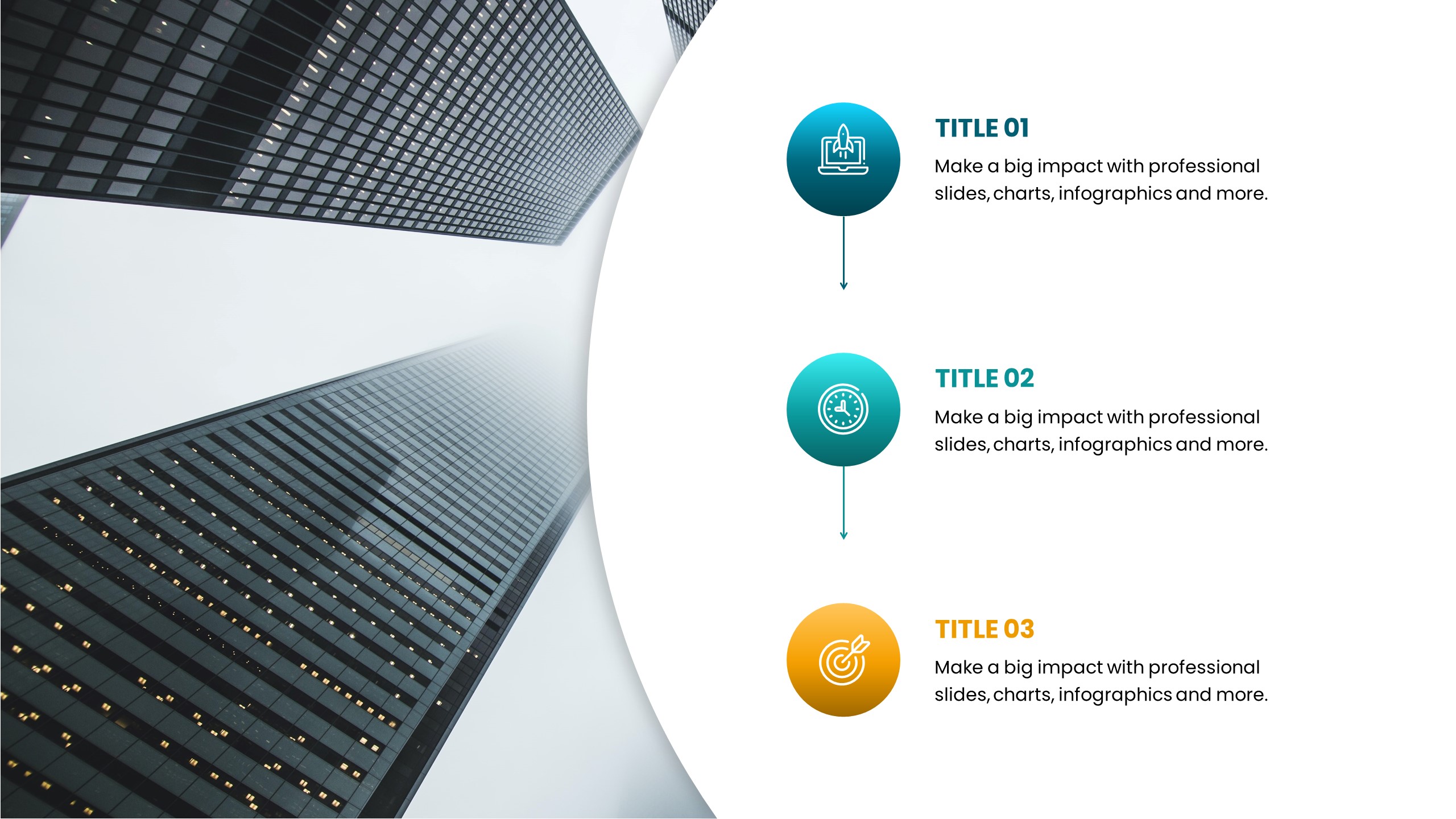 123 Business Steps - PowerPoint Infographics Slides, Presentation Templates