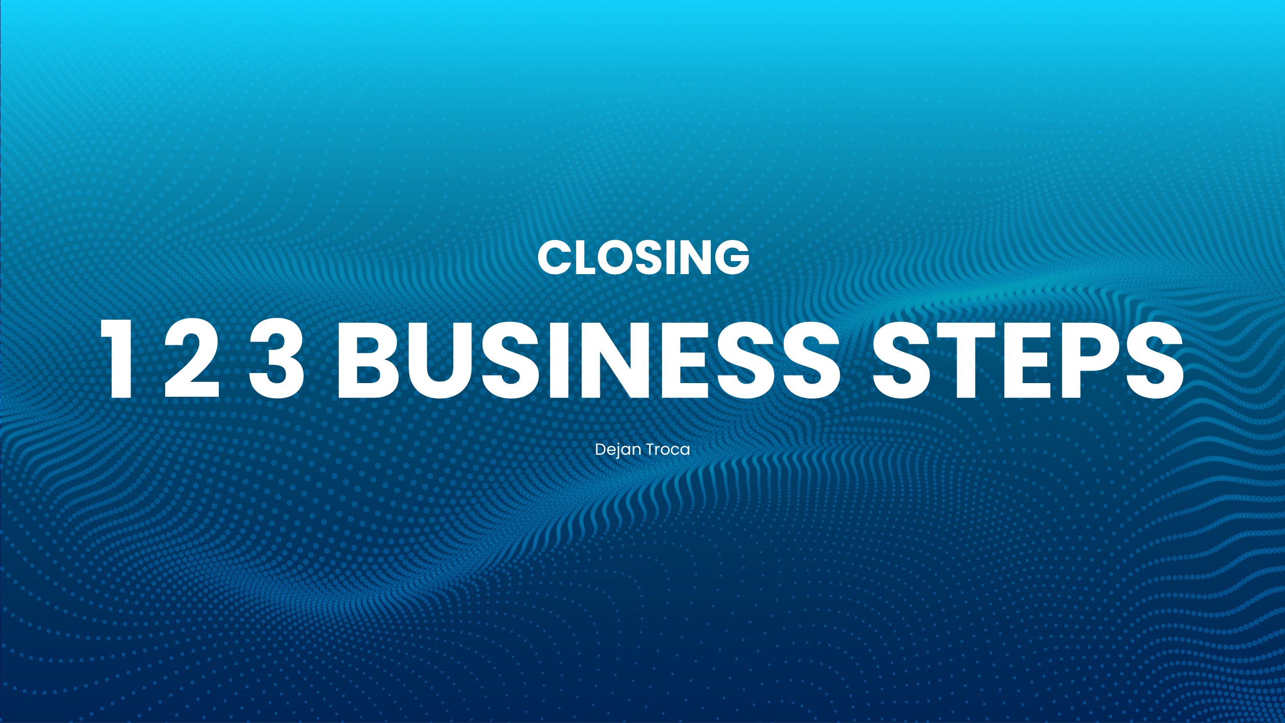 123 Business Steps - PowerPoint Infographics Slides, Presentation Templates