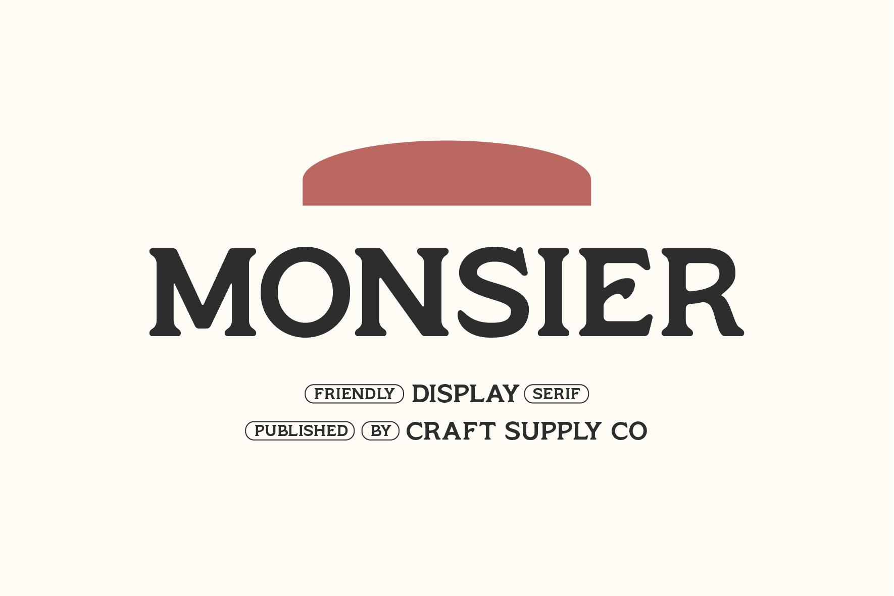 Monsier - Friendly Display Serif, Fonts | GraphicRiver