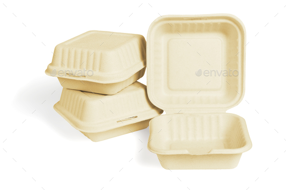 Three Takeaway Paper Boxes Stock Photo by dezign56 | PhotoDune