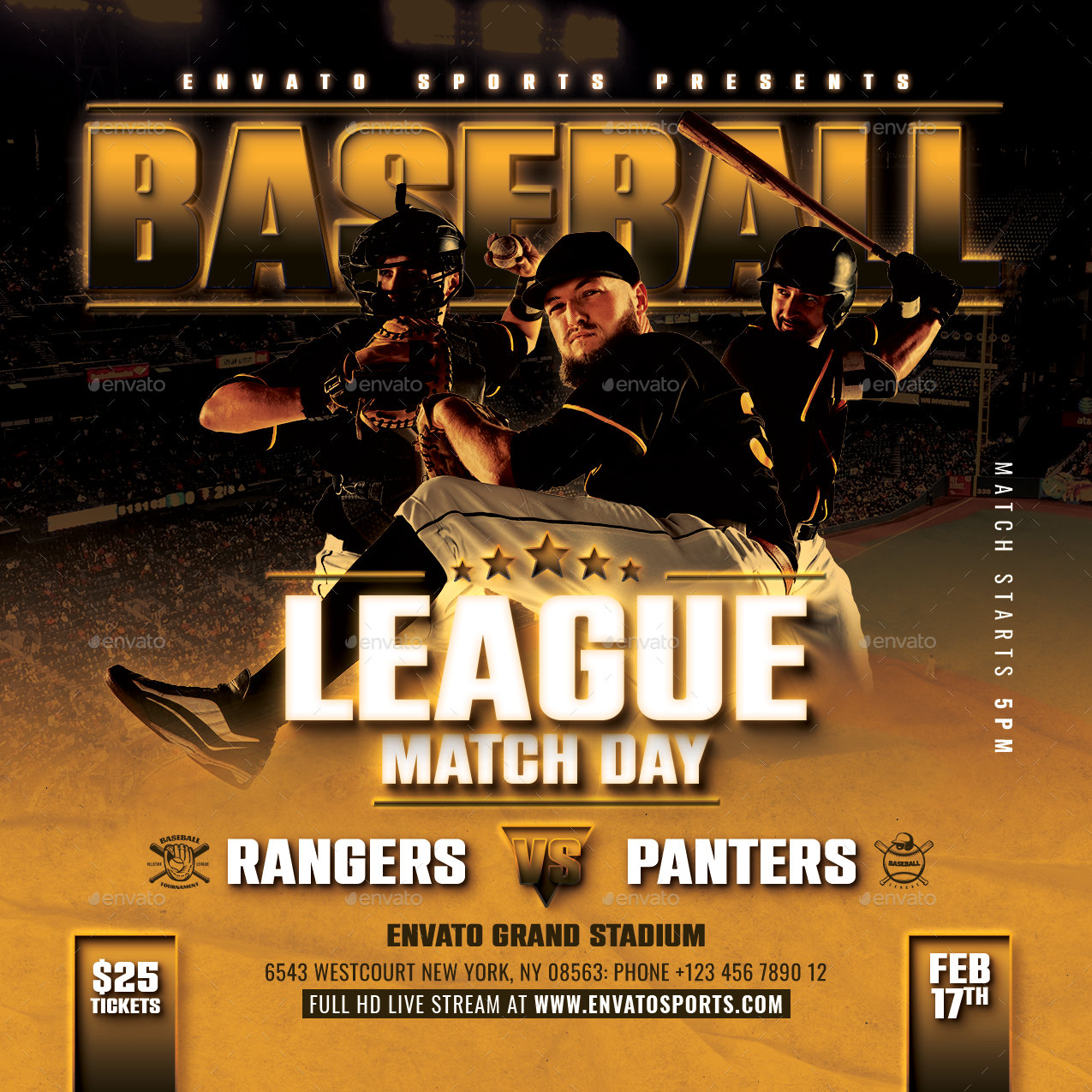 Baseball Match Flyer, Print Templates | GraphicRiver