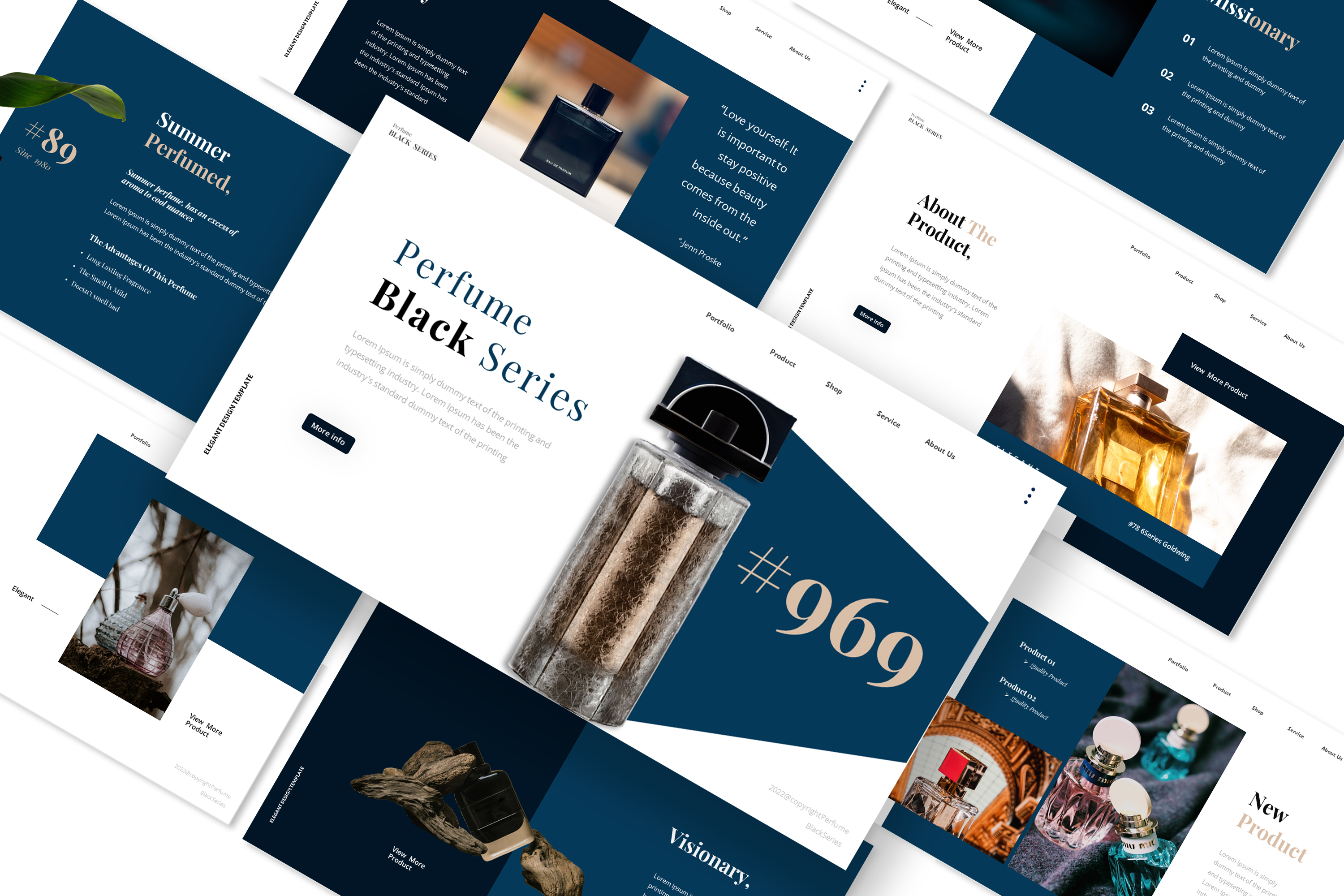 Perfume Black Series Powerpoint Template, Presentation Templates ...