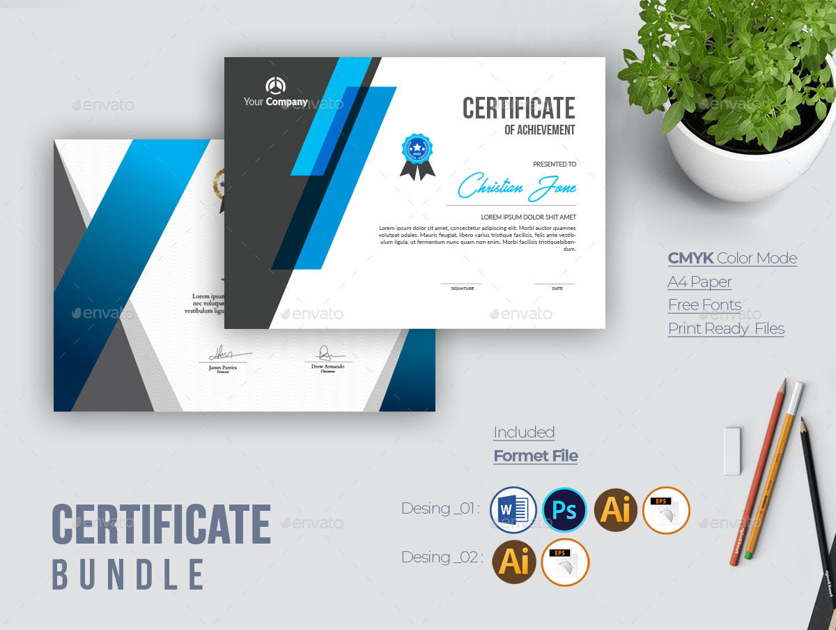 Certificate Bundle, Print Templates | GraphicRiver